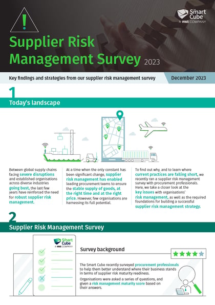 Supplier Risk Management Survey 2023 | Infographic
